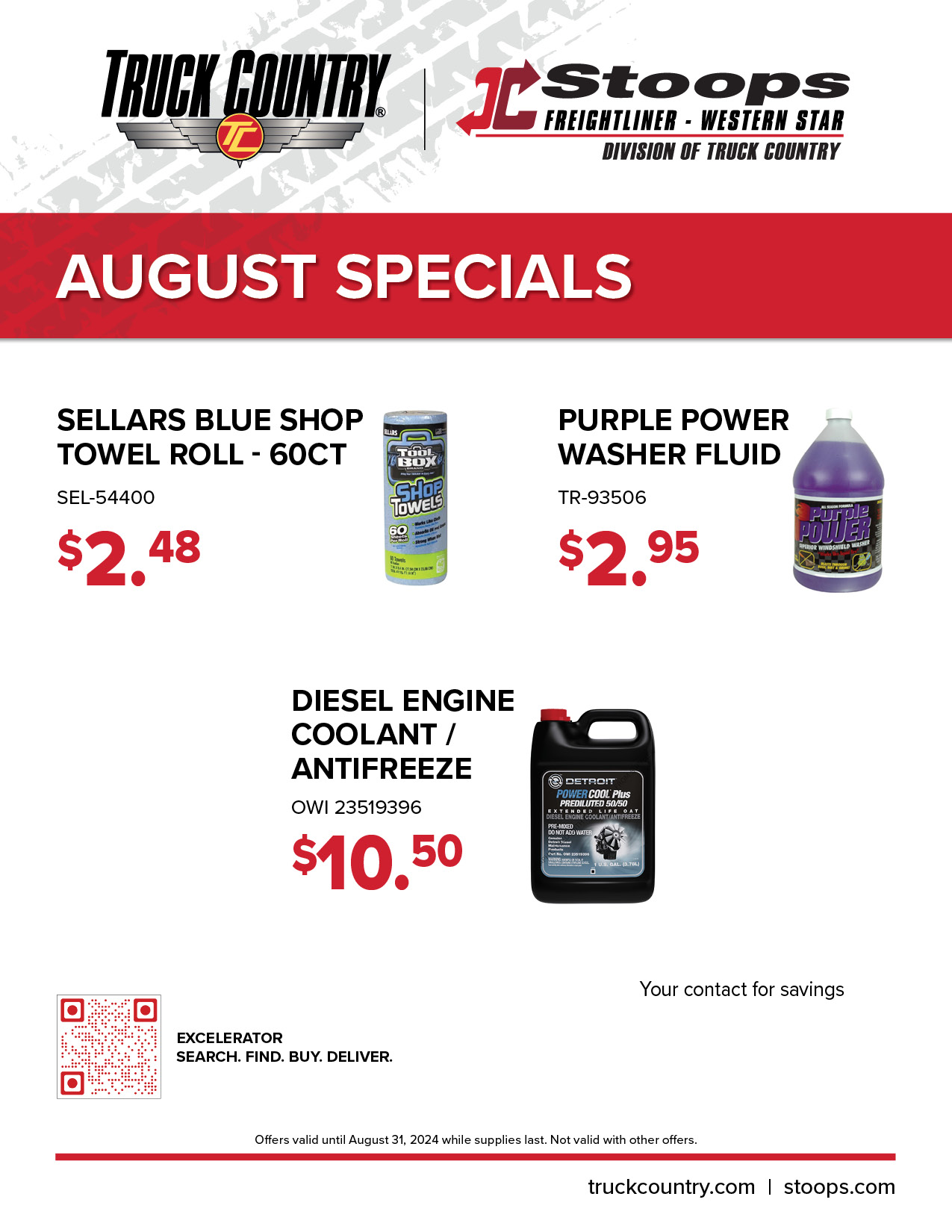 Parts Specials | Truck Bucks | Truck Country | Stoops-Freightliner
